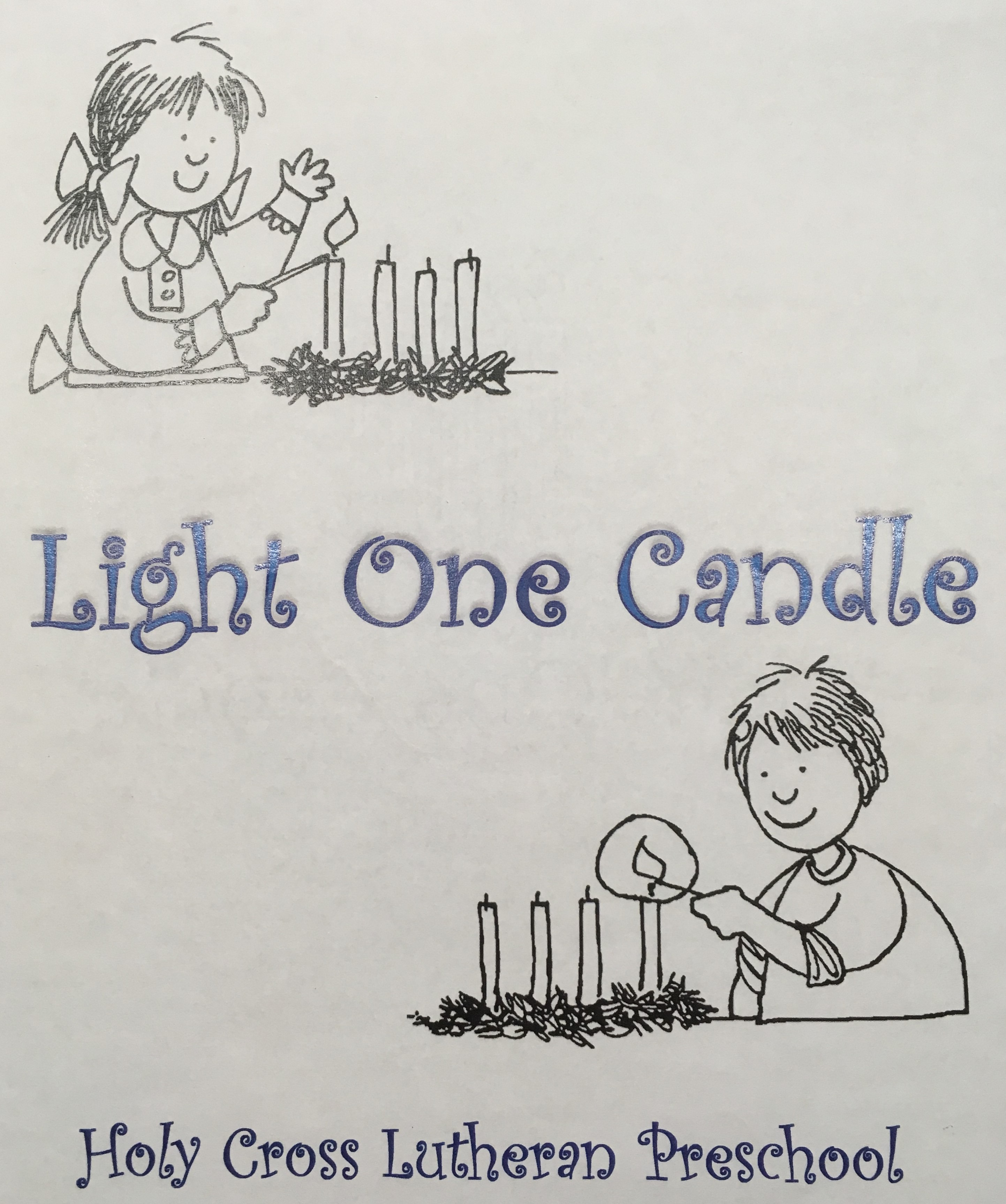 Light One Candle Christmas Program Cover – Holy Cross Lutheran Church ...